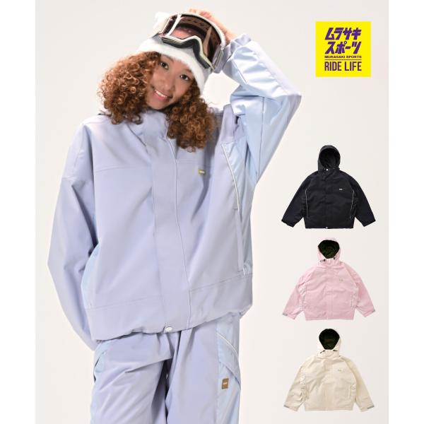 【6KNOT】シックスノットのレディーススノーボードウェア、ジャケットです。自由なスタイルを追求する6KNOTから、洗練されたデザインが魅力の「BRIGHT PANEL JACKET」が登場しました。使い勝手の良いミドルシルエットのジップア...