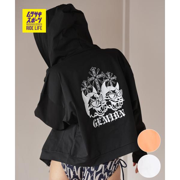 【1枚持っていればとっても便利！紫外線対策にもぴったり◎水着の上から羽織って可愛く体型カバー】●バックにファンキーなGYDAオリジナルプリント●程よいゆとりがある台形シルエットのショート丈で、気になるお腹周りもしっかり体型カバー●スポーツウ...