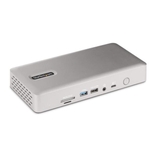 132N-TB4USB4DOC Thunderbolt 4対応ノートPCに接続し、高解像度マルチモニター対応ワークステーションを実現。7x USBハブ、イーサネット、96W PD機能搭載