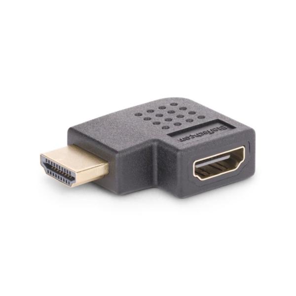 HDMI2HDMIMFRA   L型右向きのHDMIアダプターを使用することで、限られたスペースでの効率的な配線をサポート