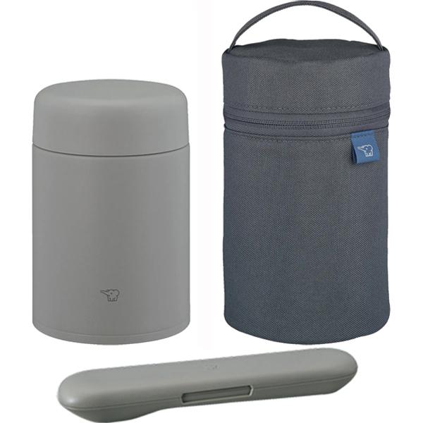 SWLA52          ステンレススープジャー(520mL)+スープジャーポーチMサイズ(350〜500ml用))+カトラリー(スプーン・ハシ)セット商品