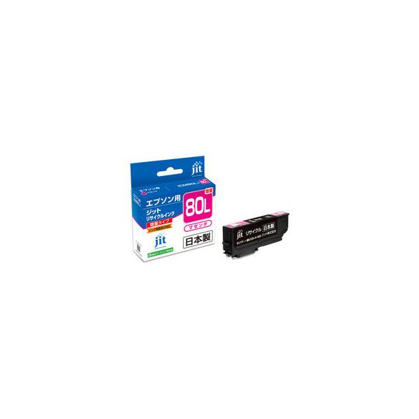 【jitepson】 JITE80ML        エプソン EPSON ICM80L(増量) マゼンタ対応 ジットリサイクルインク