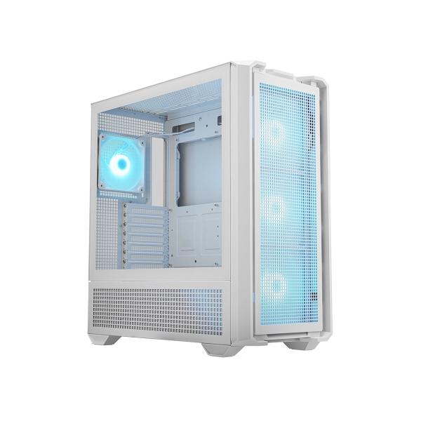 CGR-57C9W-RGB   140mm ARGBファン3基、120mm ARGBファン1基標準搭載。効果的なエアフローを実現 ARGBファン搭載・フルタワーケース ホワイトモデル