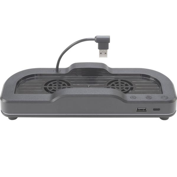 CYS2CFSTBK      2つのファンでSwitch2ドックをしっかり冷やす！USB-A／Type-Cポート付き冷却ファンスタンド登場