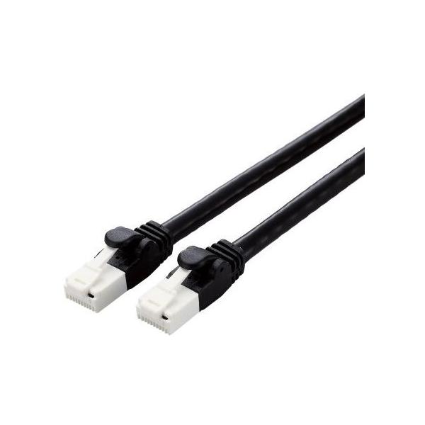 LDGPATBK1RS     ブラック。1.0m。Cat6A対応LANケーブルのスタンダードタイプ。ツメ折れ防止プロテクターと屈曲に対する耐久性が高いコネクターを採用