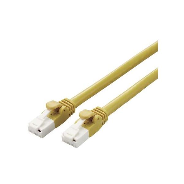 LDGPATYL5RS     イエロー。5.0m。Cat6A対応LANケーブルのスタンダードタイプ。ツメ折れ防止プロテクターと屈曲に対する耐久性が高いコネクターを採用