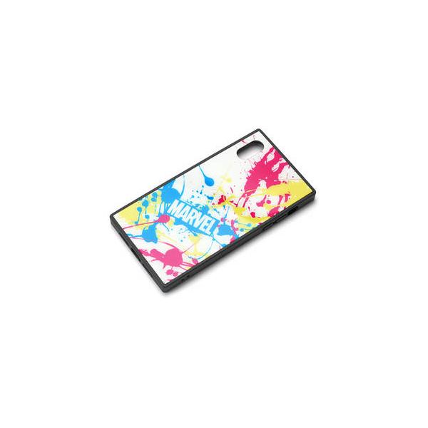 *PG-DCS625WH    『MARVEL』ロゴのスプラッシュデザインがクールなiPhone XR用 ガラスハイブリッドケースです。