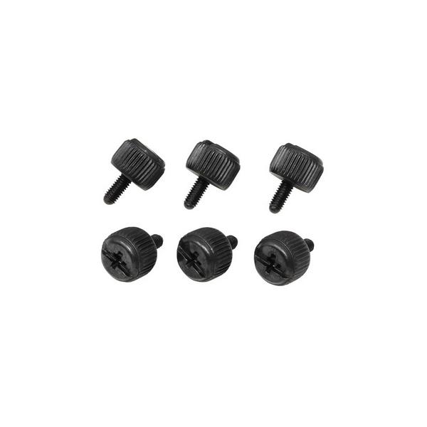 PB034ABK        ブラック 。ケースのカバーなどを手で締められとても便利です。6個入