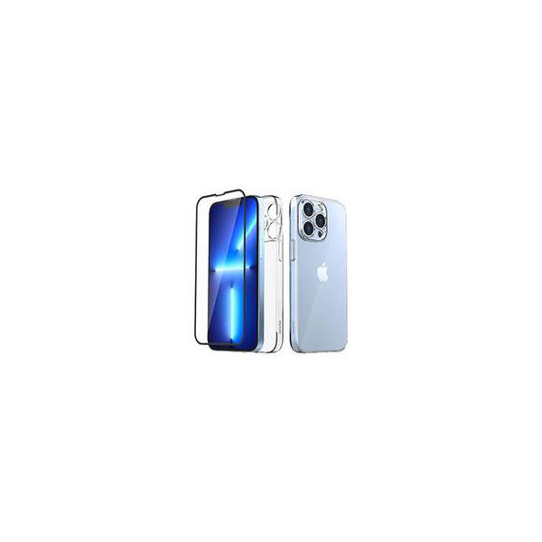 AR22146I13P     薄型クリアハードケースと専用ガラスフィルムのオールインワンタイプ、360°全方向を保護。カメラレンズ周りまで覆うカメラ保護設計、5層