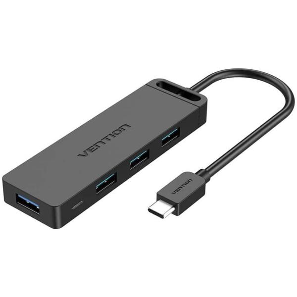TG8221          ベンション USB-CからUSB3.0ハブへ。ポートを4つに拡張。電源ポート付き。2台のスマートフォンに同時充電