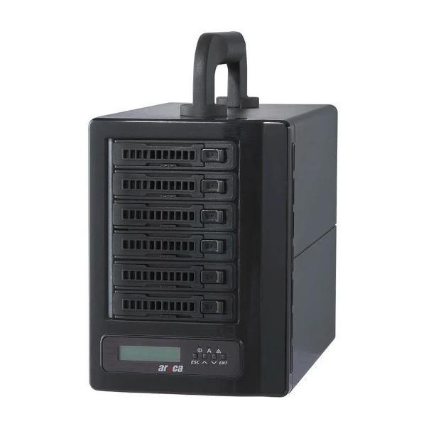 ARC8050T5U6MN   Thunderbolt 5 / USB 3.2 Gen 2 to 12Gb/s SAS RAID Storage6台搭載モデル