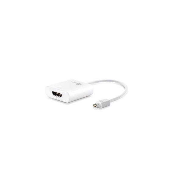 JDA152          Macとの接続に最適！Mini DisplayPort - HDMI変換アダプタ。1920x1200 / 1080Pまでの解像度対応