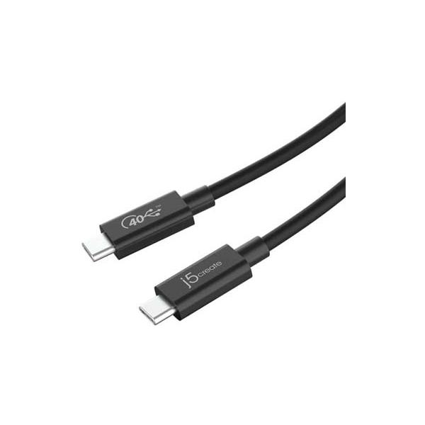 JUC28L08        USB4認証を取得し、USB4 Thunderbolt3 Thunderbolt4ポートを備えたデバイスに、PD充電、映像出力、データ転送ができるケーブルです。