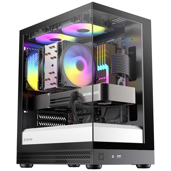 AquaUNOZebra    コンパクトでピラーレスのミニタワーPCケース。5種類のカラーバリエーションをラインナップ。