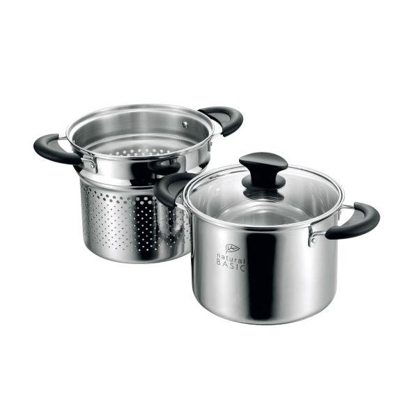 【nbasic】【hsfresh】【zakkakagu】 NB30            IH200V-100V他全ての熱源に対応お玉が置けるツマミ形状＆中身が見えるガラス蓋で便利！