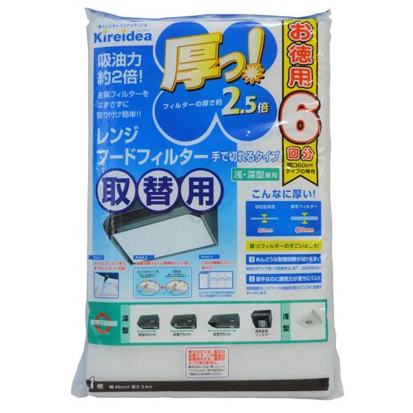 220371          換気扇カバーはフィルターが命！ 厚みのあるレンジフードフィルター！