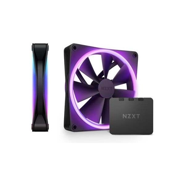 RFD14DFB1       140mmモデルを2機と専用の発光コントローラーをセットにしたパックモデル。両面に発光するリング。ネジ固定部に耐振ゴムパットを搭載