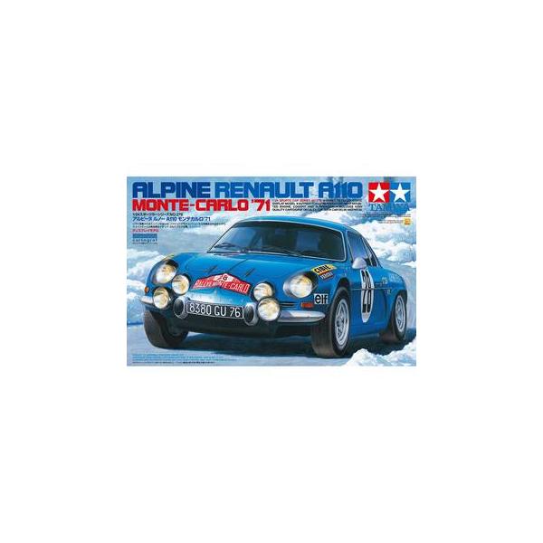 24278           1971年のモンテカルロラリーを制したアルピーヌ・ルノーA110のプラスチックモデル組み立てキットです。