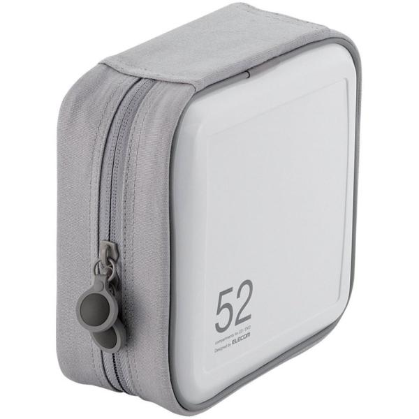 CCDH52WH        縦にも横にも自立するスクエアデザイン!CD/DVDをスタイリッシュに収納できるCD/DVDファスナーケース