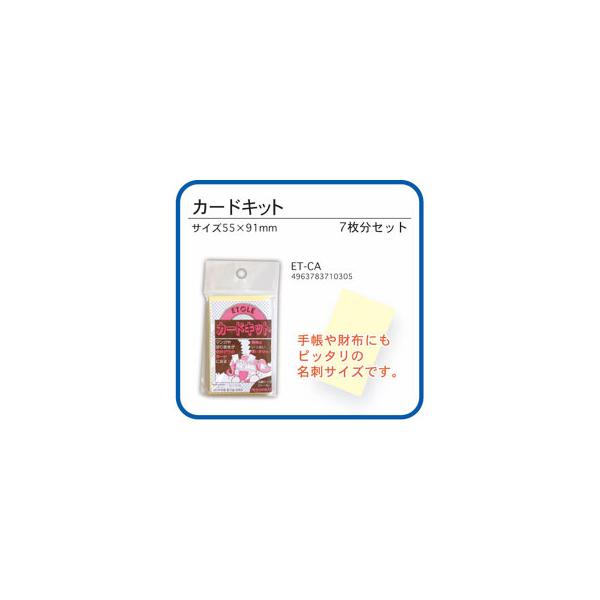【kit】【オリジナル】【文房具】【手作り】【steshonarikit】 ET-CA           手帳や財布にもピッタリの名刺サイズです。
