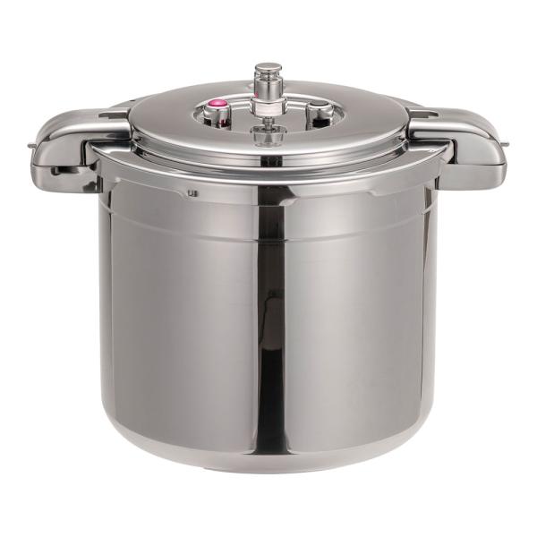 AAT9801         大容量の圧力鍋で食材の下ごしらえからラーメンスープまで対応できます。