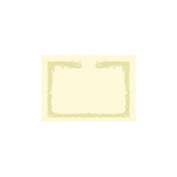 101487          雲なし　クリーム賞状用紙・縦書き