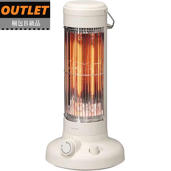 KKH0641W        コンパクトで使いやすい。レトロ風でオシャレ。 カーボンヒーター搭載ですばやく温めます。