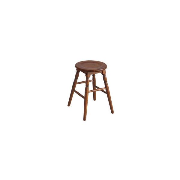 メーカー直送 同梱不可 カード決済のみ対応 沖縄・北海道・離島お届け並びに時間指定不可 HMS2666BR       【組立家具】脚のデザインがポイントのロースツール