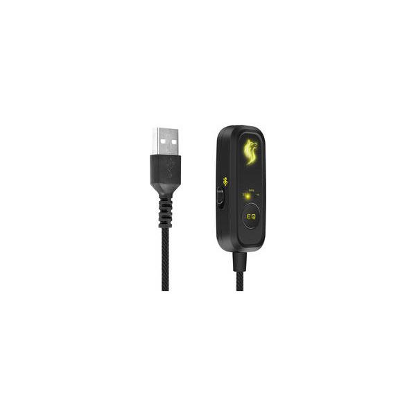 UPUSC           ゲームジャンルに合わせた3つのEQを搭載。3.5mm ステレオミニジャック(4極)。Virtual7.1 サラウンド対応
