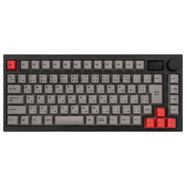 MLMD750DJBRBK   茶軸(タクタイル)。日本語配列。1.2インチLCDスクリーン搭載。75%レイアウト。4000mAhのバッテリー。