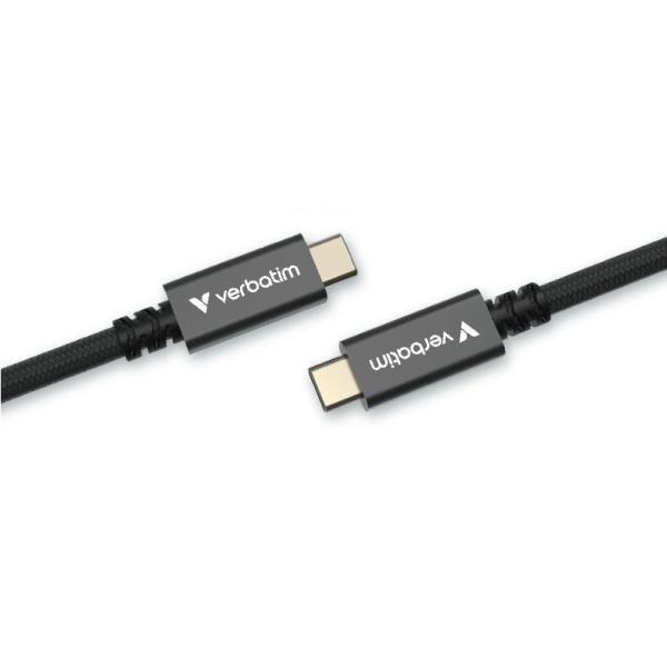 CB100KCCZV2     充電もデータ転送も超高速！Type-C to C ケーブル USB 3.2 Gen2x2 PD100W ノートPC充電対応 4K 60Hz 映像出力対応 20Gbs ブラック