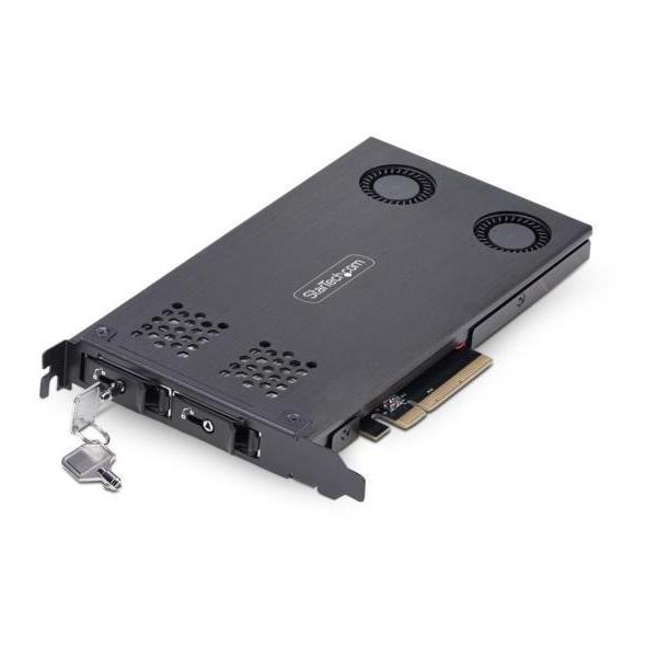2M2REMOVABLEPCI 空きPCIe 4.0 x8/x16スロットを利用し、2枚のM.2 NVMe SSDを簡単に増設・交換できるデュアル着脱式ドライブベイです、
