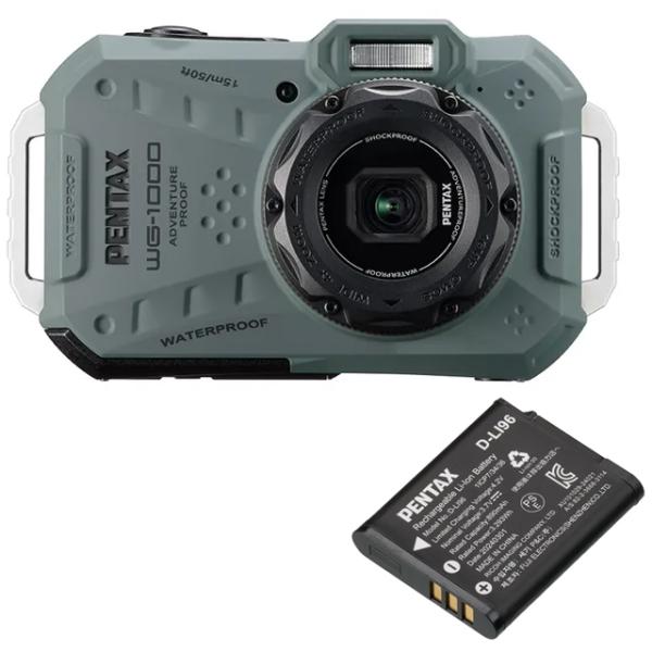 WG1000+DLI96set 本格防水アウトドアカメラ WG-1000と純正バッテリーのお買い得セット！