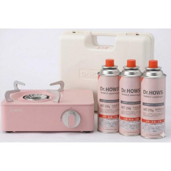 KTW10200002     Dr.HOWS公式 カセットコンロとカセットガスのお買い得セット！