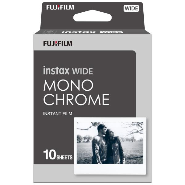 INSTAX MONO CHROME チェキワイド用フィルム INSTAX WIDE MON instax チェキWIDE専用フィルム おしゃれでアーティスティックなモノクロプリントに！
