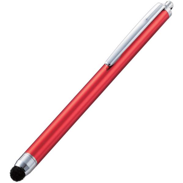 PTPC02RD        レッド。軽いタッチで超反応するペン先により、思い通りの操作ができるタッチペンです。