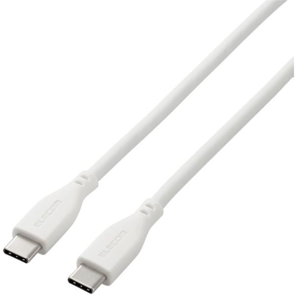 MPACCSS10WH     1.0m。シリコン素材を採用した柔らかく、なめらかな手触りのUSBケーブルです。USB Power Delivery(最大60W)に対応