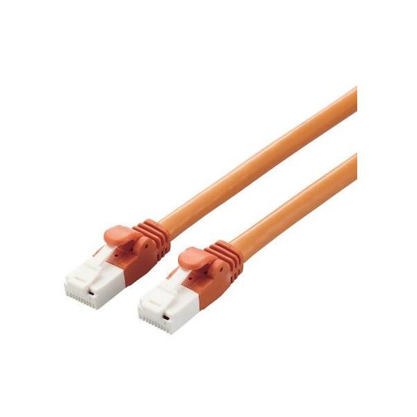 LDGPATDR5RS     オレンジ。5.0m。Cat6A対応LANケーブルのスタンダードタイプ。ツメ折れ防止プロテクターと屈曲に対する耐久性が高いコネクターを採用