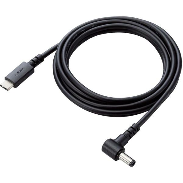 DCPDF20BK       USB Type-CポートのあるAC充電器に接続して、丸型ポート搭載の東芝/富士通/NECのノートパソコンで使える充電ケーブルです。