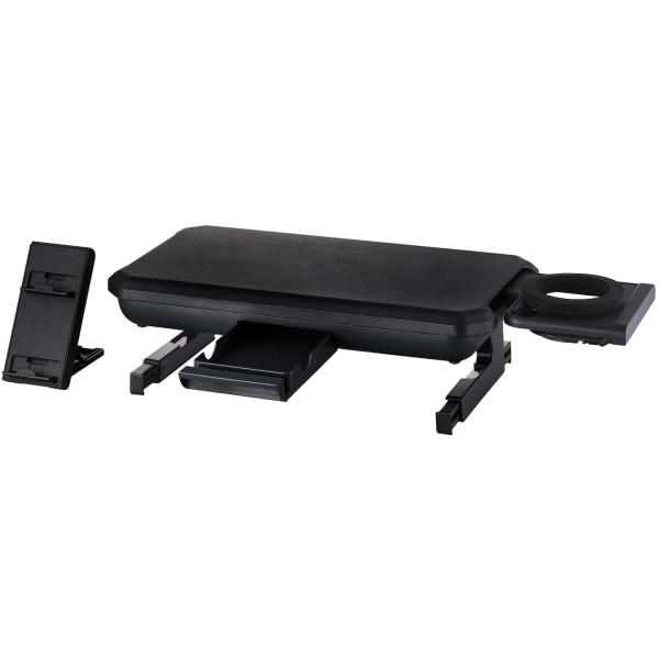 PCADPSP4123BK   パソコン周りをすっきり整頓！高さ2段階に調節可能な多機能モニタースタンドです。