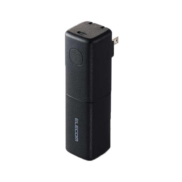 DEAC085000BK    モバイルバッテリーとAC充電器の1台2役！スティックタイプで持ち運びに便利な5000mAhのAC充電器一体型モバイルバッテリーです。