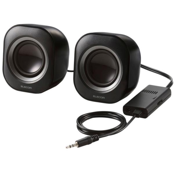 MSP08A2BK       AC電源からの給電とφ3.5ミニプラグからの音声入力により、実用最大出力6.0Wのステレオサウンドを手軽に楽しめます。