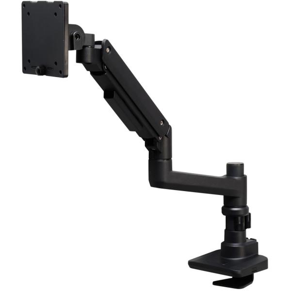 DPASL09BK       17インチ〜49インチサイズのモニターに対応する高耐荷重ガススプリング式のポールマウントタイプ　シングルモニターアームです。