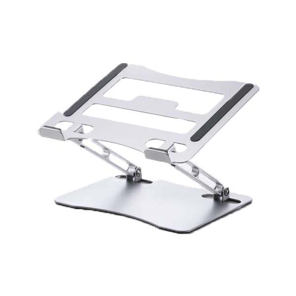 PCALTSFAL02SV   最適な高さ・角度に無段階調整できる、折り畳み式ノートパソコンスタンド。厚さ約3mmの堅牢で上質な仕上げの鉄合金製です。