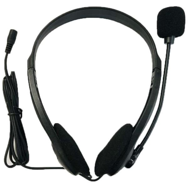 MDS-HS01BK-V    マイク付きヘッドセット ブラック(廉価モデル)