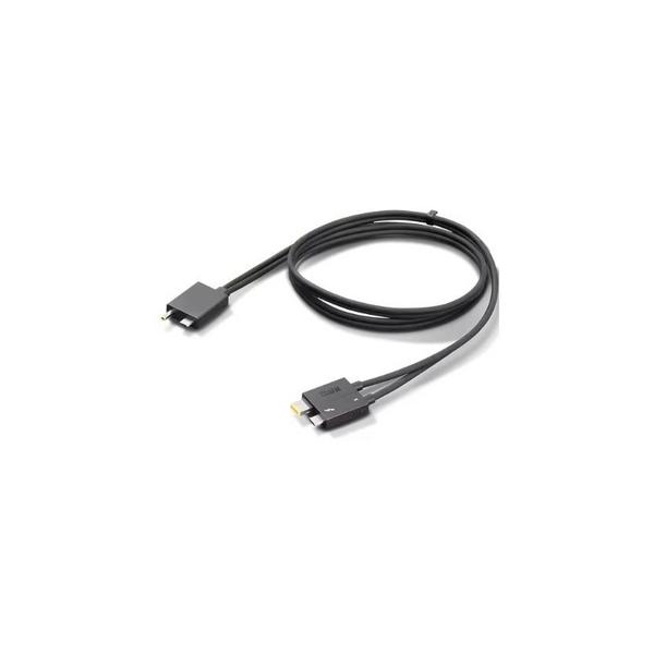 4X91K16970      本スプリットケーブルは、スリムチップとThunderbolt 4 コネクターでThinkPad本体と接続します。