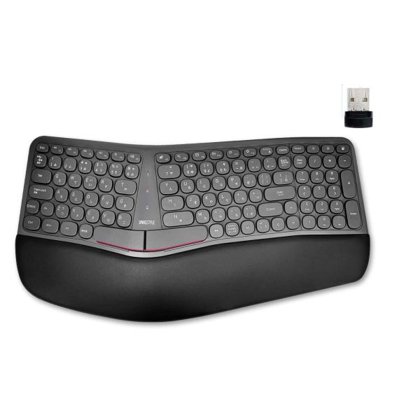 K680ERG         左右分離型のエルゴノミクスデザイン』自然な手のポジションをサポートする分割型デザイン。