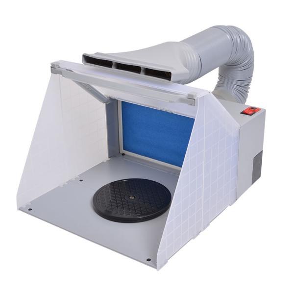 模型 フィギュア ホビー 換気 排気 エアブラシ ラッカー塗装 臭い 換気扇 吸引 強制排気 TBTN25HGY       待望の復活！換気とＬＥＤライトでエアブラシ塗装もはかどるオールインワンブース