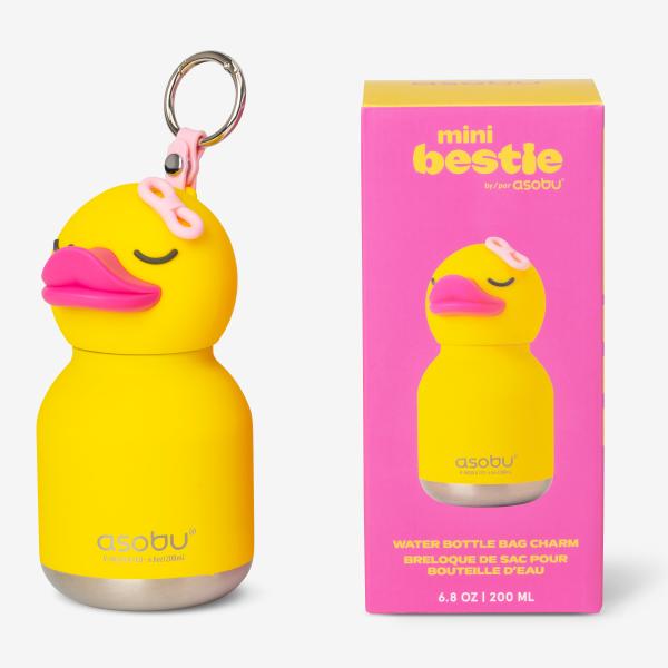 通学、通勤、お散歩に気軽に、可愛く持ち歩ける新感覚ボトルです。 IBV44DU         カナダ発のボトルブランドasobuから、チャーム付きミニボトルが新登場