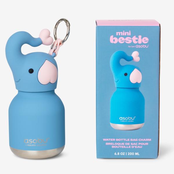 通学、通勤、お散歩に気軽に、可愛く持ち歩ける新感覚ボトルです。 IBV44EL         カナダ発のボトルブランドasobuから、チャーム付きミニボトルが新登場